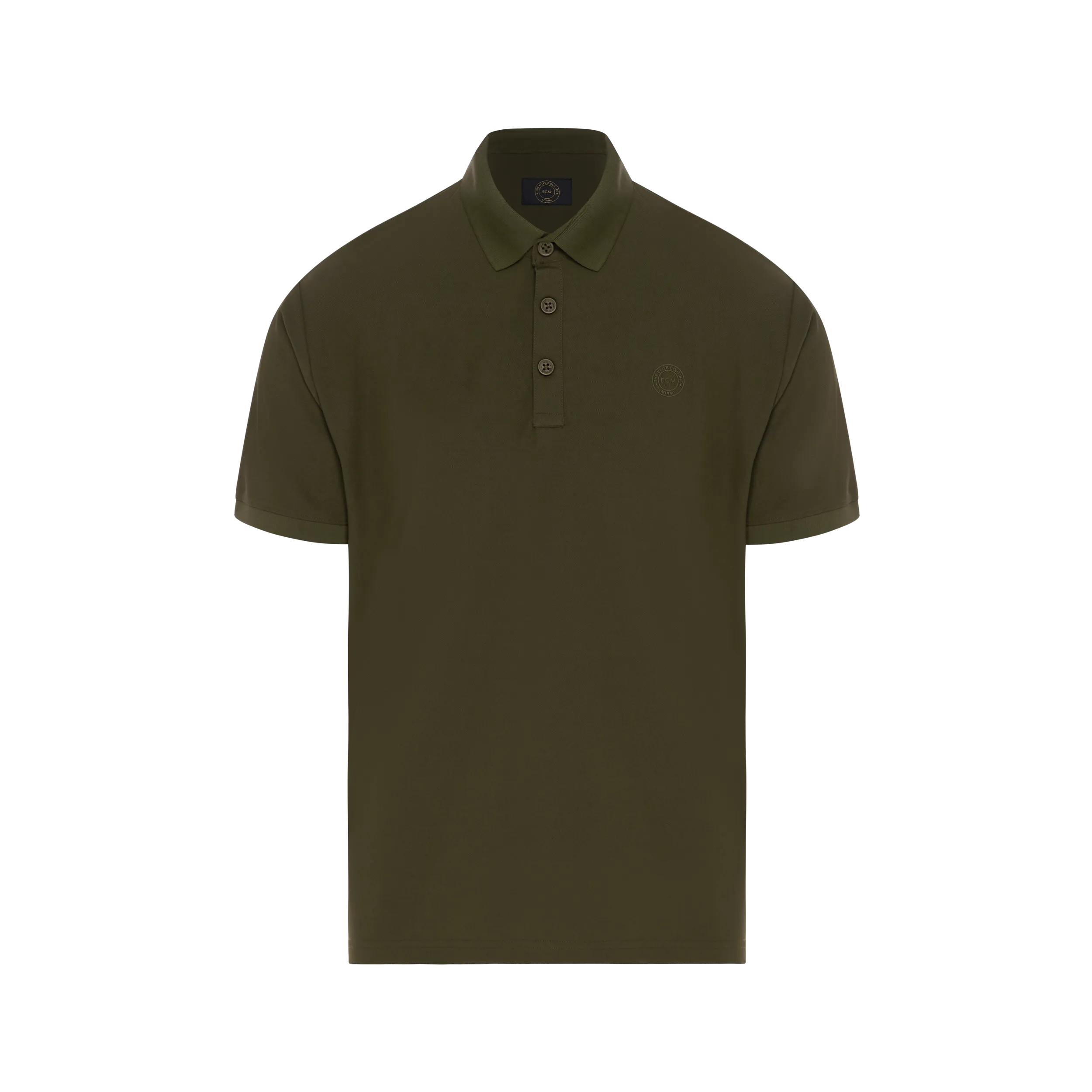 ECM Smart Fit Polo Shirt Olive Green – The Elite Couture Miami